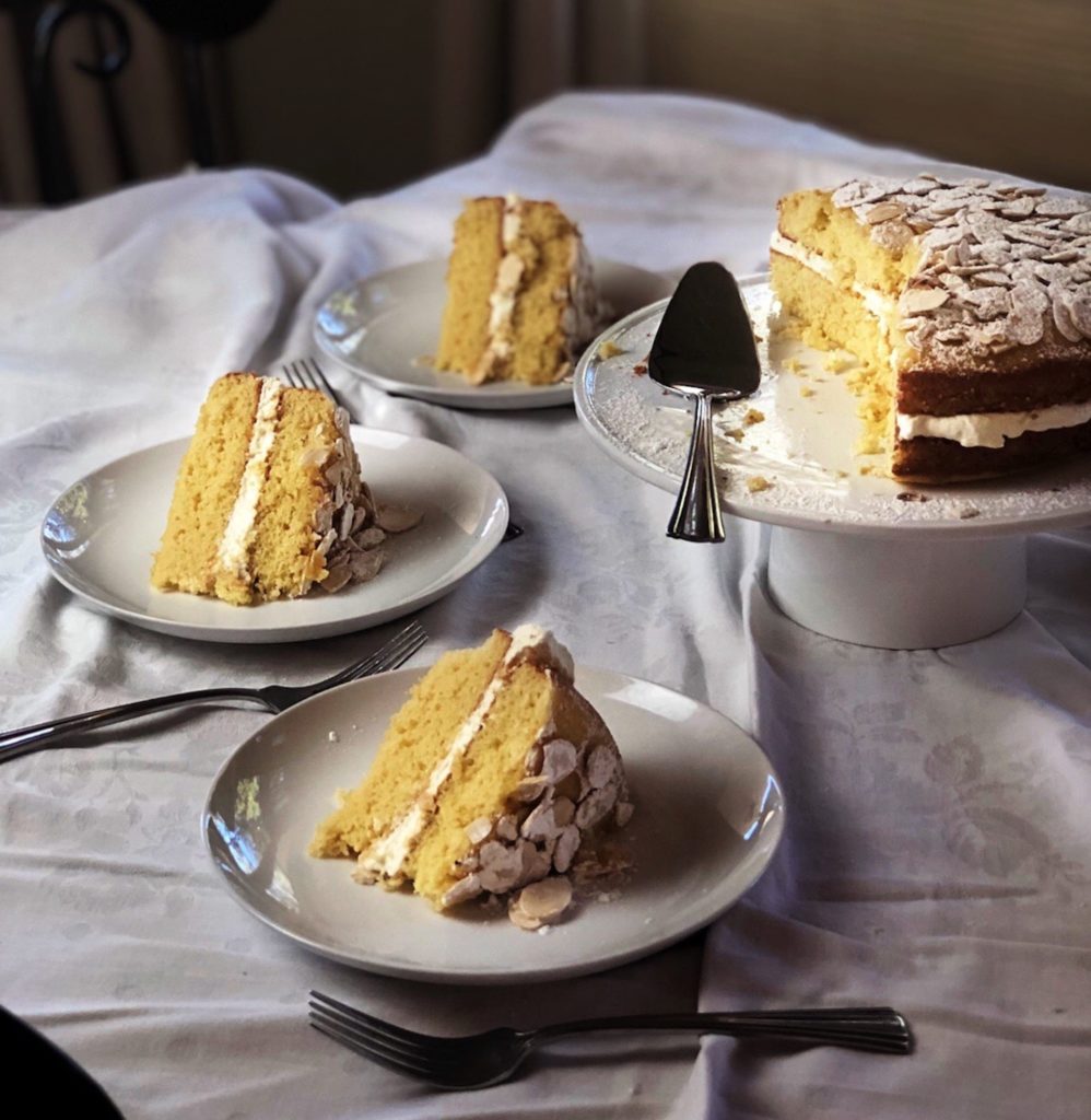 Vanilla Almond Layer Cake • Keeping It Simple Blog