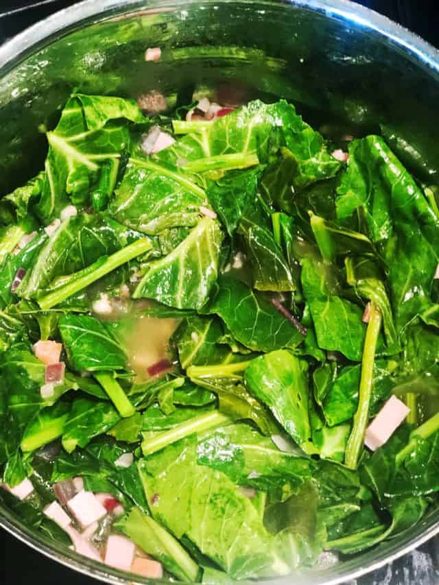 Collard Greens with Beans (Southern Style) • Keeping It Simple Blog