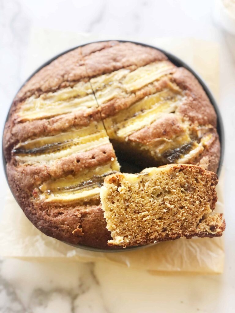 Cake Pan Banana Bread with Whipped Ricotta • Keeping It Simple Blog