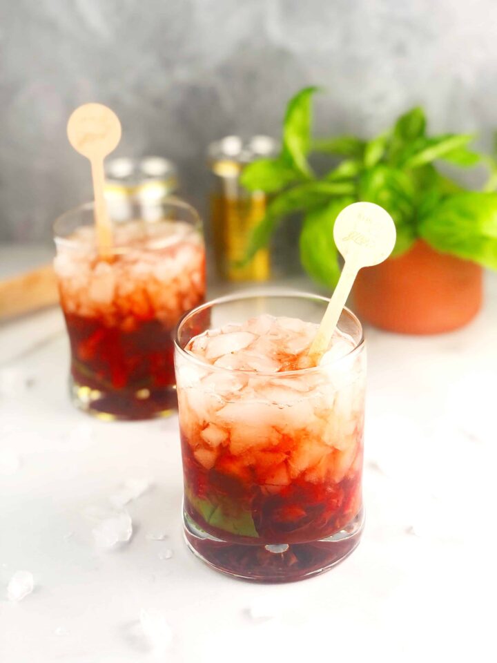 Italian Strawberry Basil Mocktail • Keeping It Simple Blog