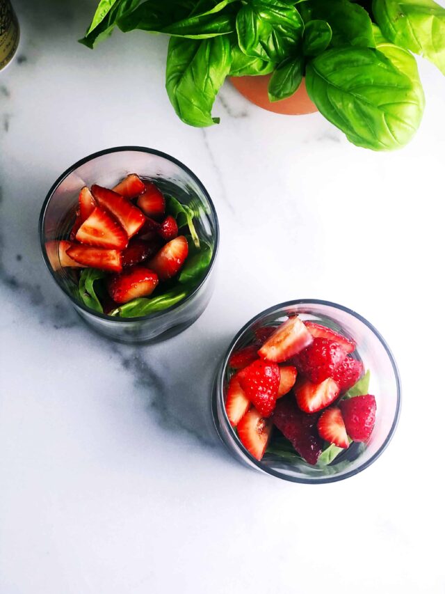 Italian Strawberry Basil Mocktail • Keeping It Simple Blog