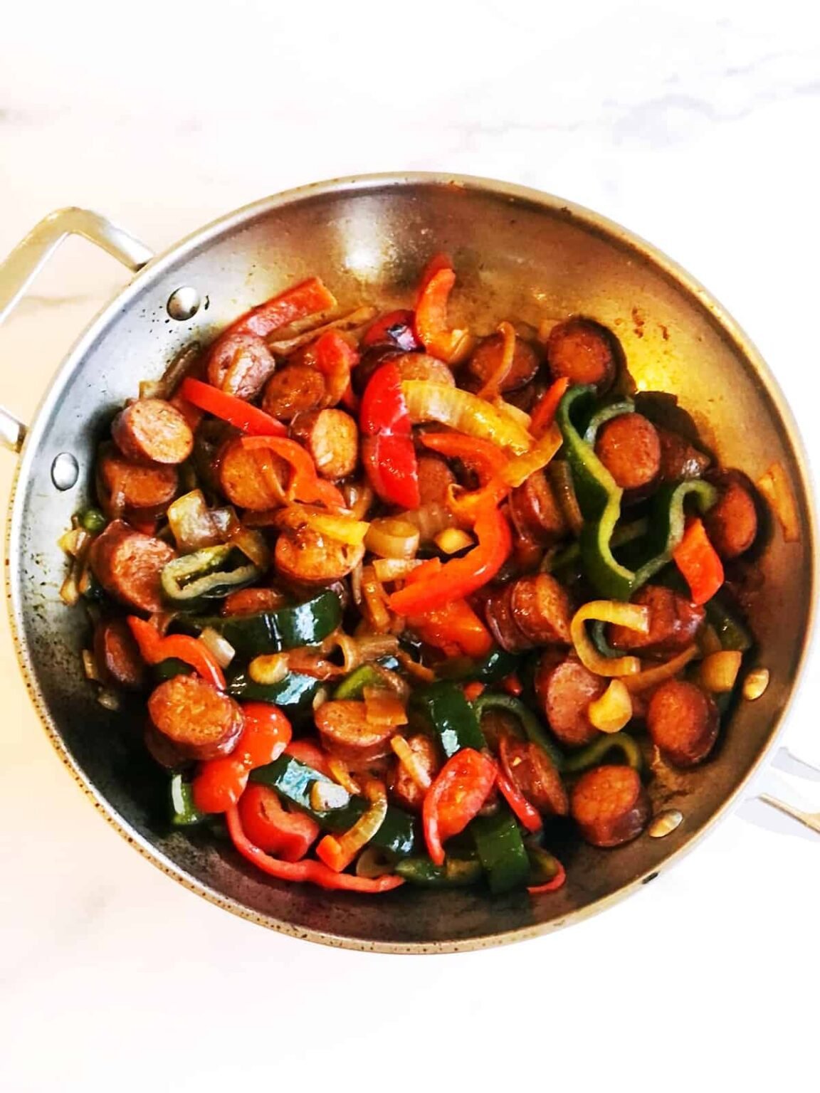 Chorizo with Peppers and Onions (Chorizo Frito) • Keeping It Simple Blog