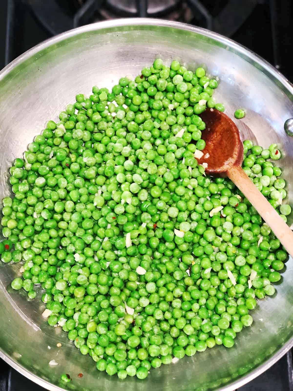 Italian Peas with Garlic and Parsley • Keeping It Simple Blog