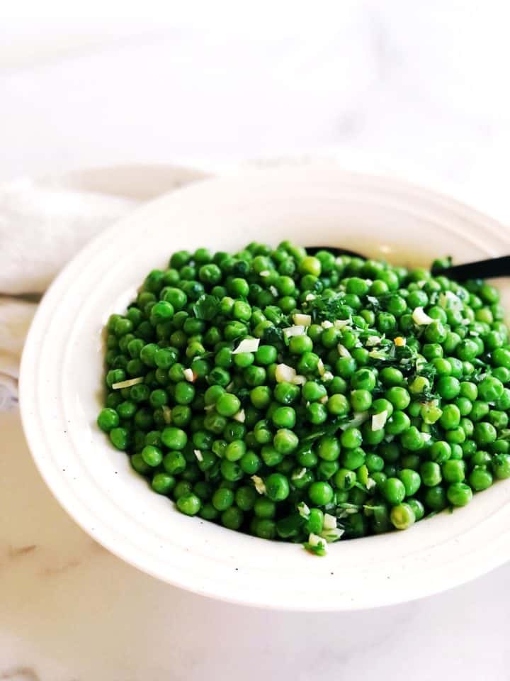 Italian Peas with Garlic and Parsley • Keeping It Simple Blog