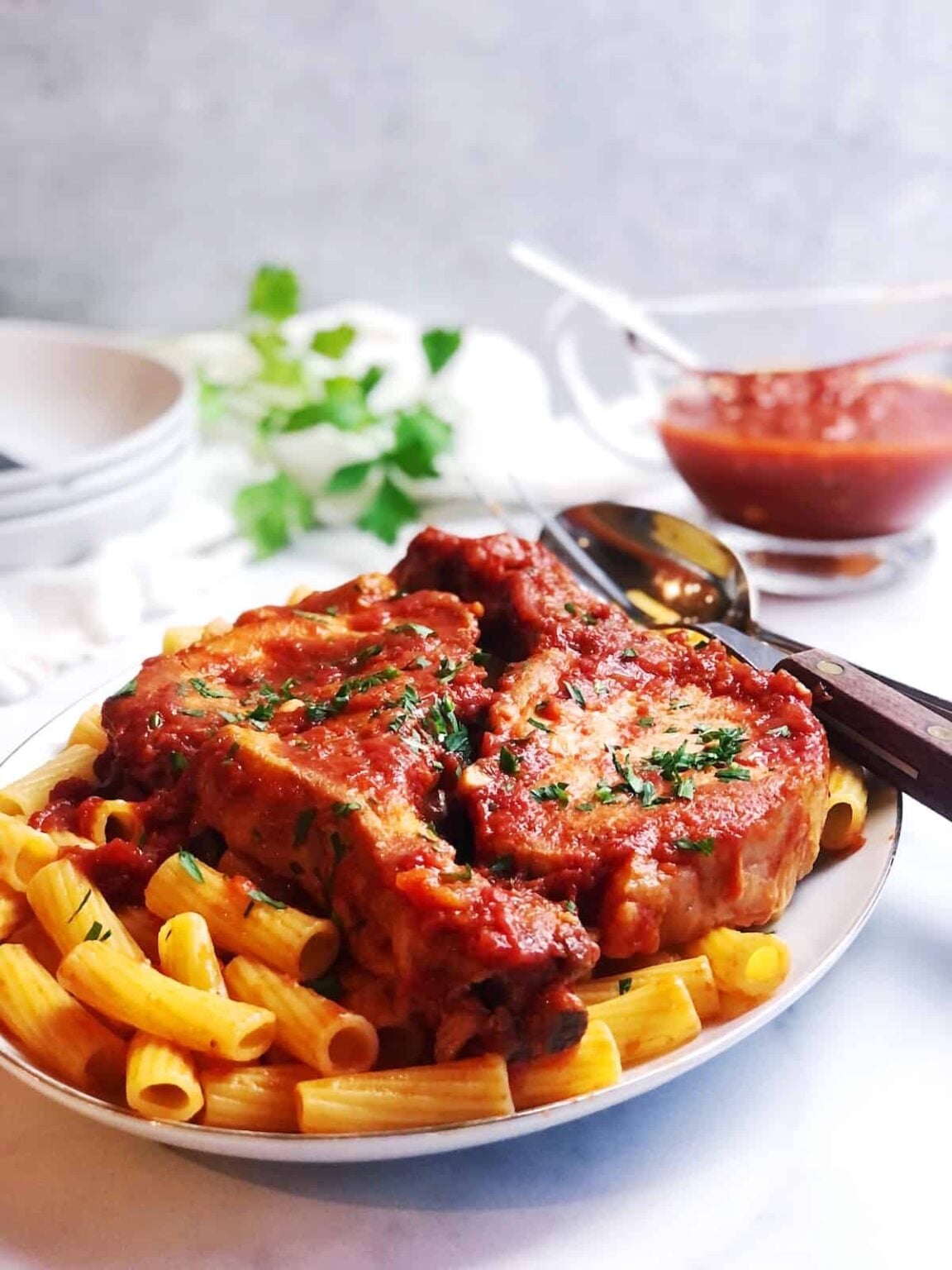 Pork Chops in Tomato Sauce (Slow Cooker Recipe) • Keeping It Simple Blog
