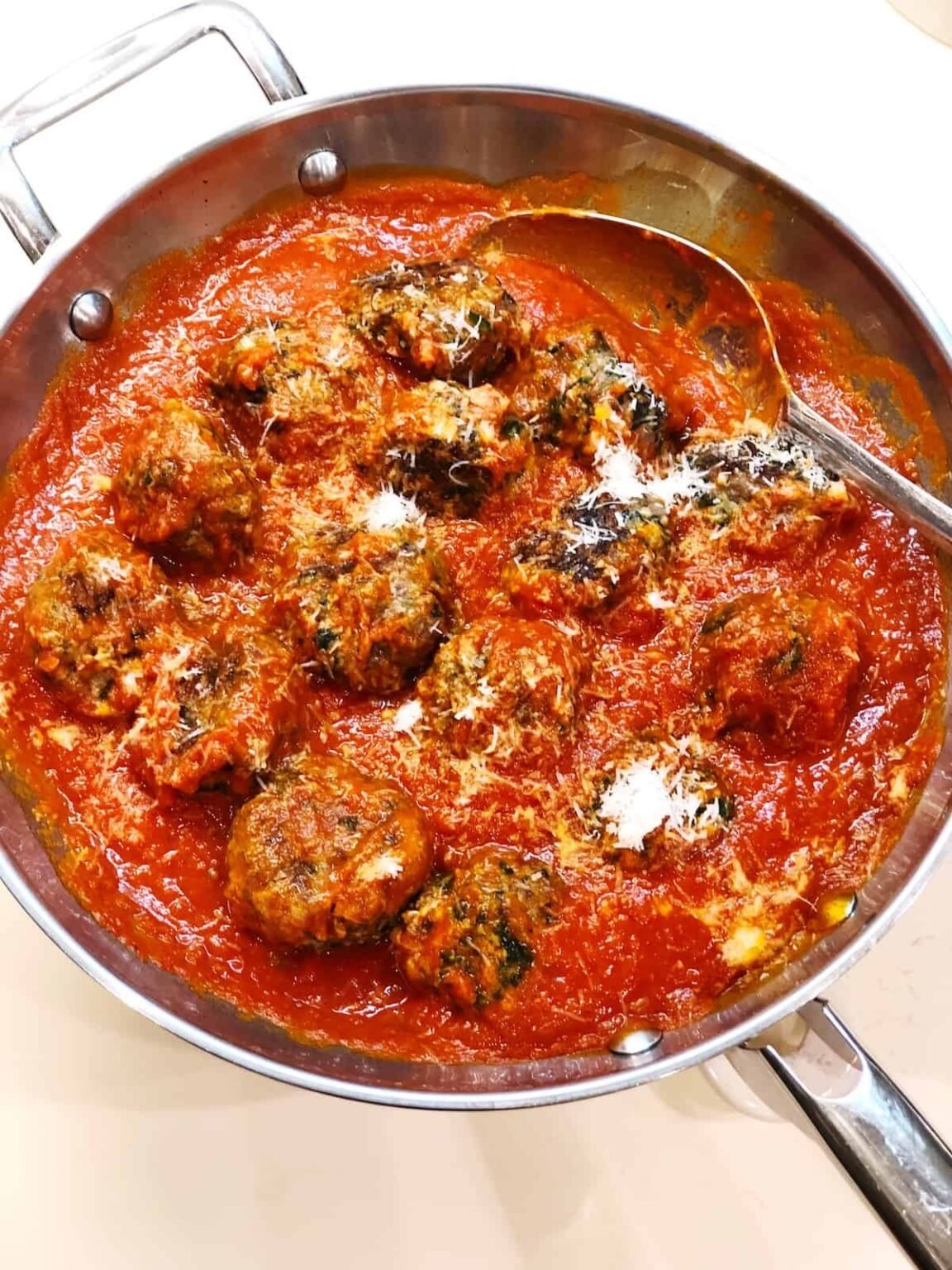 Ricotta Meatballs with Spinach • Keeping It Simple Blog