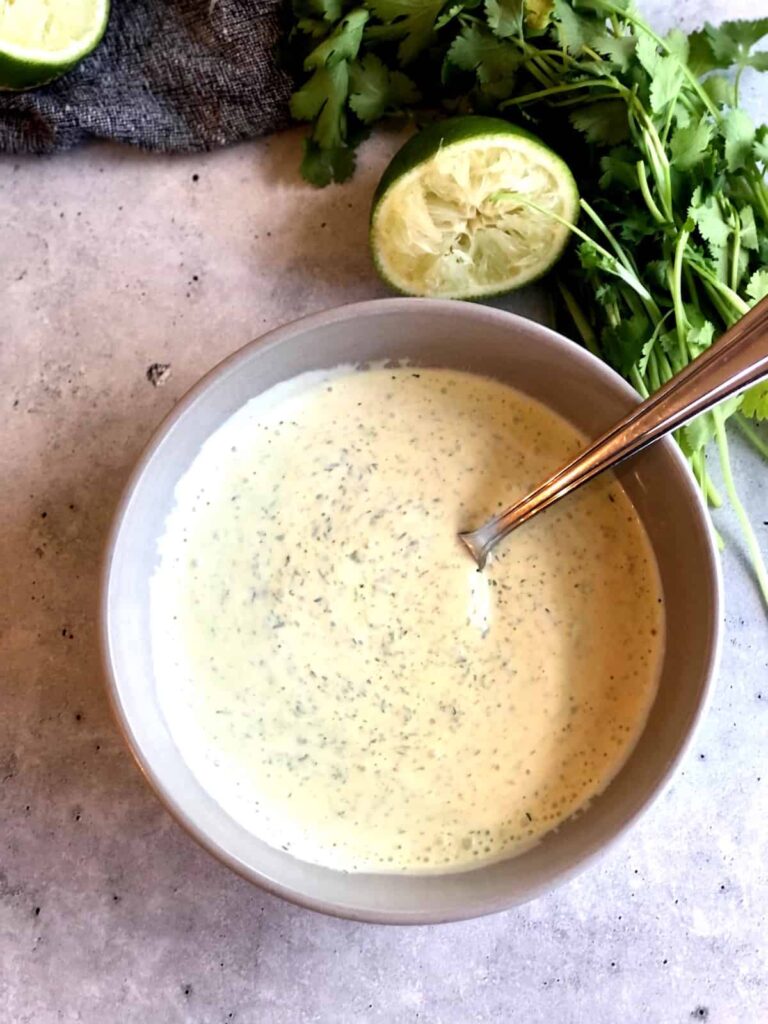 Creamy Cilantro Lime Sauce (Just 5 Minutes!) • Keeping It Simple Blog