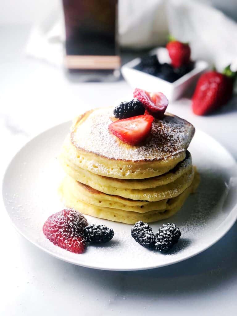 Easy Moist And Fluffy Ricotta Pancakes • Keeping It Simple Blog