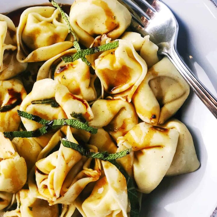 Browned Butter Cheese Tortellini with Balsamic Glaze • Keeping It ...