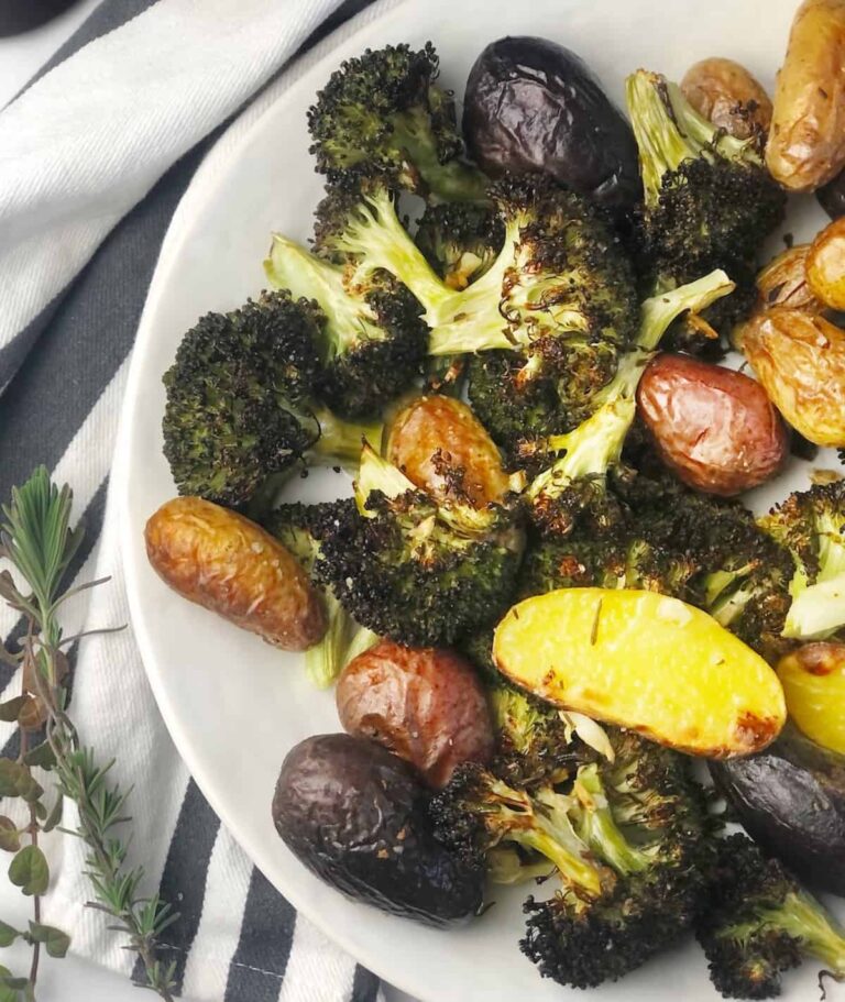 Roasted Potatoes and Broccoli with Garlic • Keeping It Simple Blog