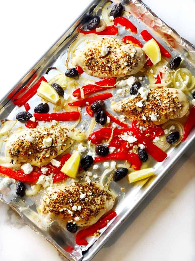 Easy Baked Greek Chicken (Sheet Pan Recipe) • Keeping It Simple Blog