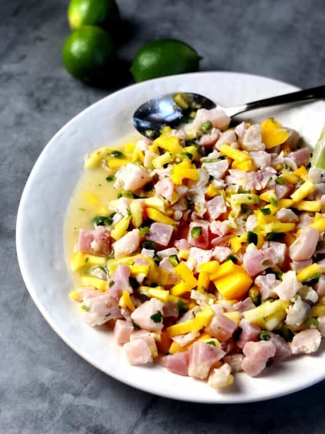 Ahi Tuna Ceviche (With Mango Salsa) • Keeping It Simple Blog
