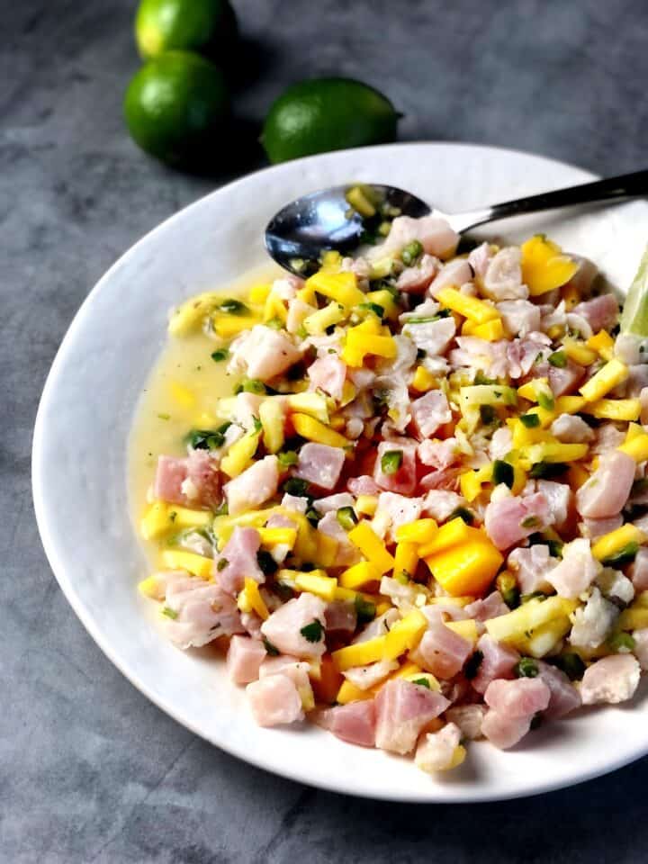 Ahi Tuna Ceviche (With Mango Salsa) • Keeping It Simple Blog