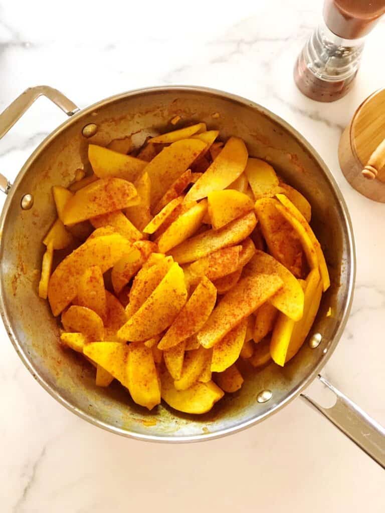 Skillet Turmeric Potatoes • Keeping It Simple Blog