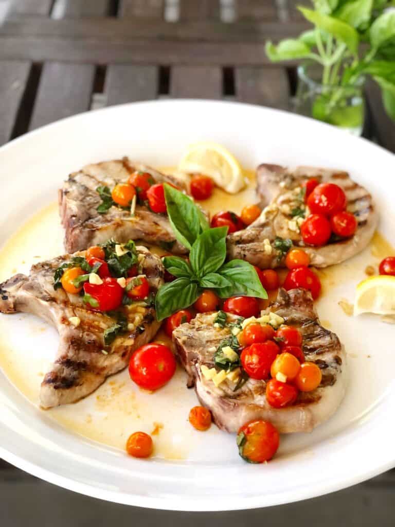 Juicy Grilled Summer Pork Chops • Keeping It Simple Blog