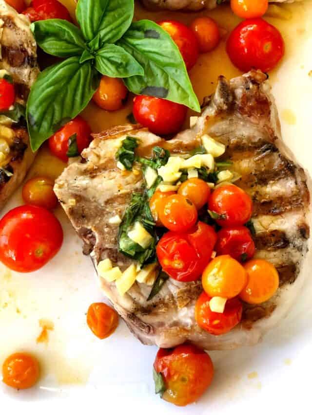 Juicy Grilled Summer Pork Chops • Keeping It Simple Blog