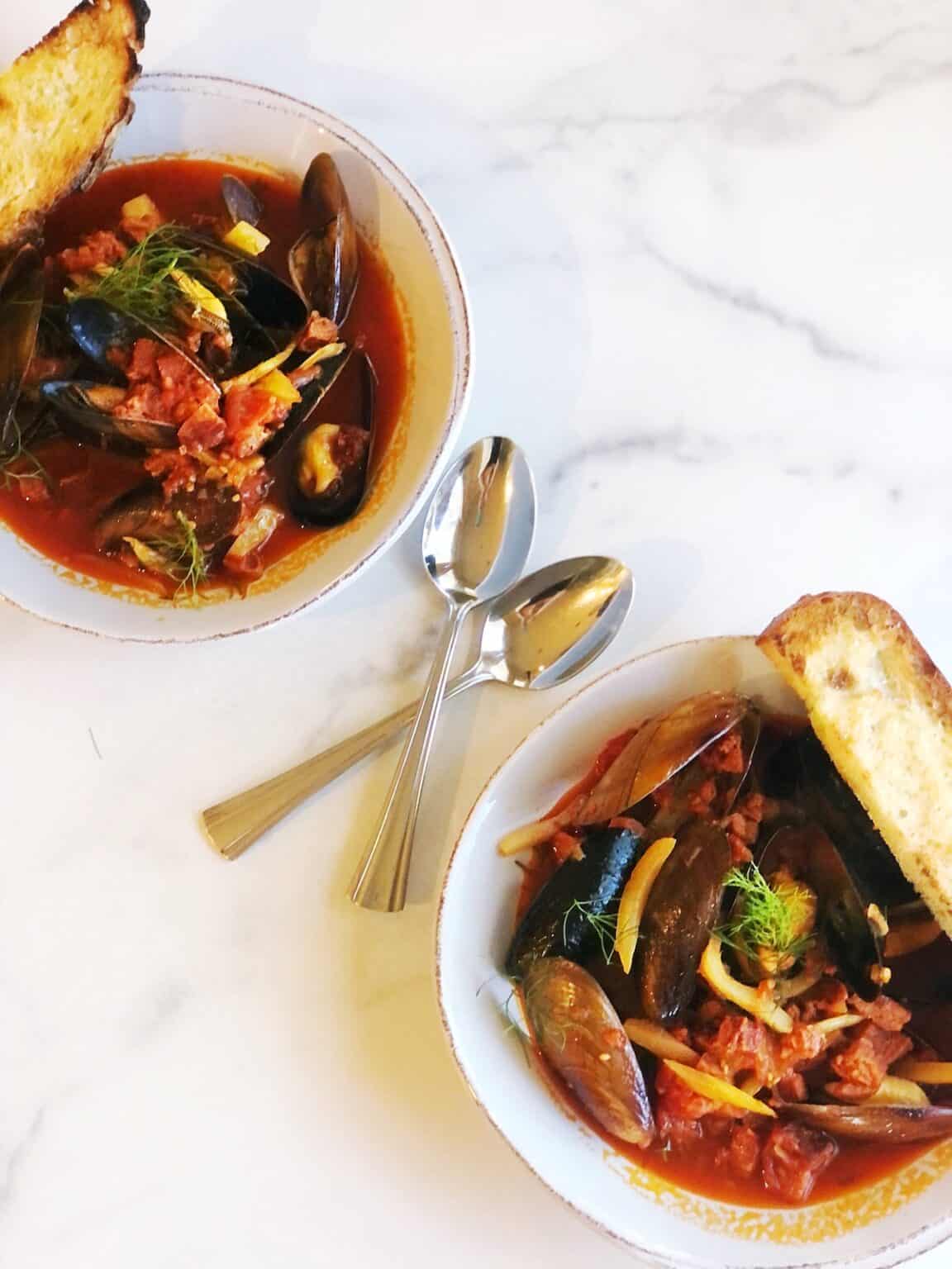Spanish Mussels (Mussels with Chorizo) • Keeping It Simple Blog