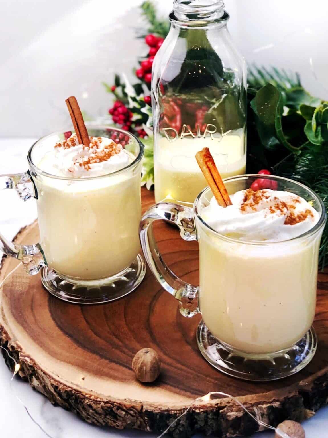 Easy Eggnog Recipe (Without Alcohol) • Keeping It Simple Blog