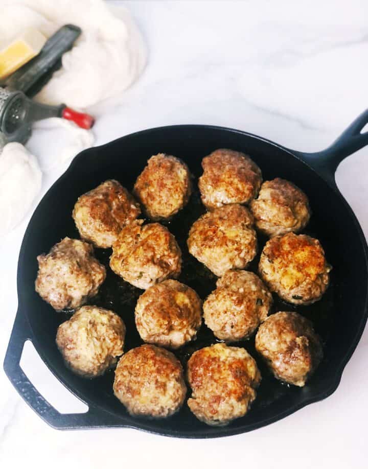 Italian Baked Meatballs (With Pasta) • Keeping It Simple Blog