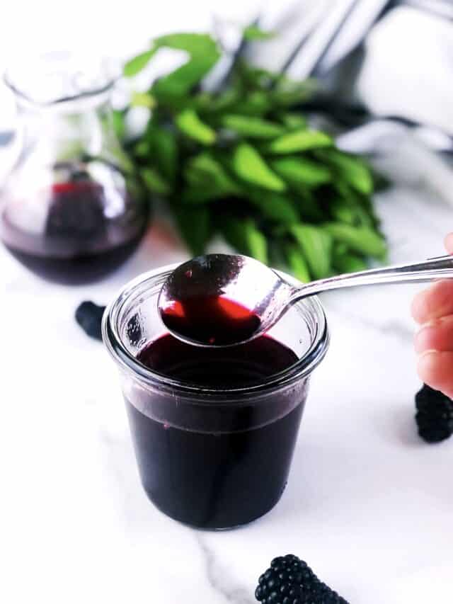 Easy 10-Minute Blackberry Simple Syrup • Keeping It Simple Blog