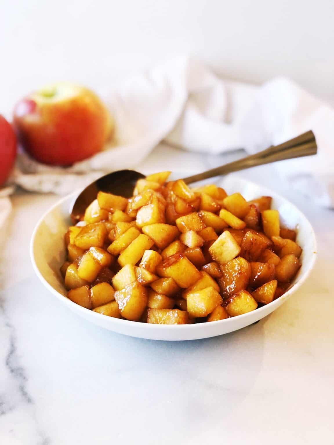 Delicious Caramelized Apples (Easy Recipe) • Keeping It Simple Blog
