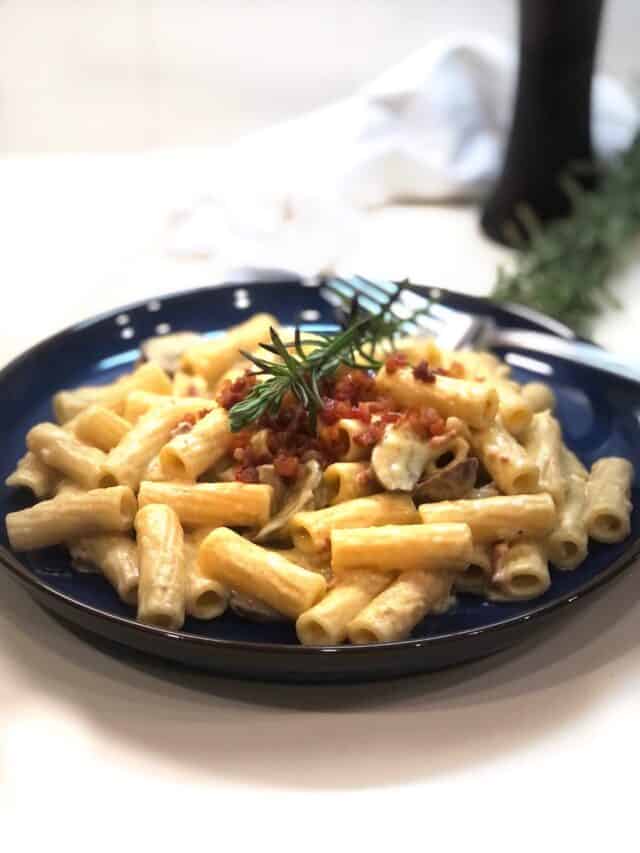 Creamy Acorn Squash Pasta Recipe • Keeping It Simple Blog