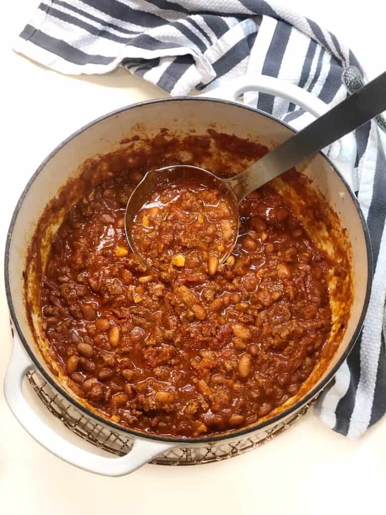 Dutch Oven Chili Recipe (Easy And Delicious) • Keeping It Simple Blog